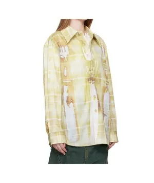 Andersson Bell Trompe L'oeil Printed Stretch Twill Shirt