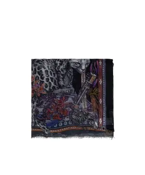 Etro Printed Scarf - Black