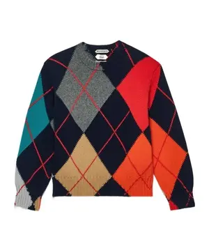 J.W.ANDERSON X Pringle Of Scotland Argyle Crewneck Sweater