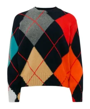 J.W.ANDERSON X Pringle Of Scotland Argyle Crewneck Sweater