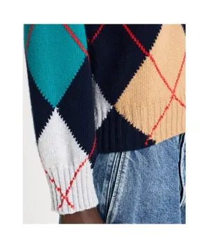 J.W.ANDERSON X Pringle Of Scotland Argyle Crewneck Sweater
