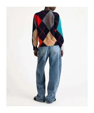J.W.ANDERSON X Pringle Of Scotland Argyle Crewneck Sweater
