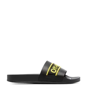 Off-White Logo Patch Slip-on Slides
