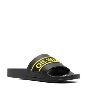 Off-White Logo Patch Slip-on Slides