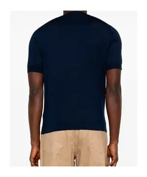 Prada Logo Detailed Short-sleeved T-shirt - Blue