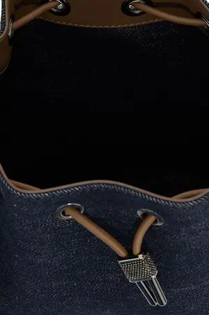 Brunello Cucinelli Small Bucket Bag With Monile Detail