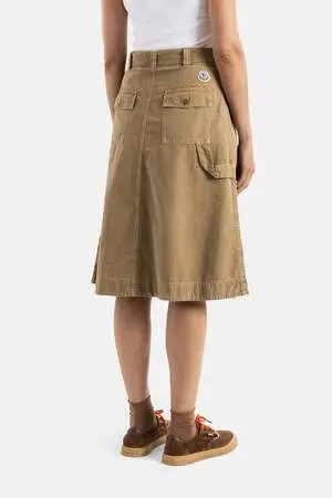 Moncler Belted Knee-length Skirt - Khaki