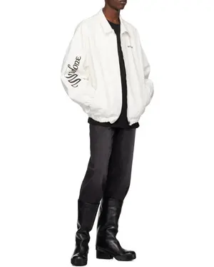 We11Done Logo Casual Jacket - White