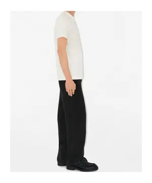Burberry Logo Embroidered Crewneck T-shirt - Chalk