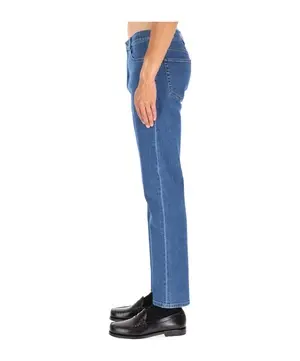 Zegna Logo Patch Straight Leg Jeans