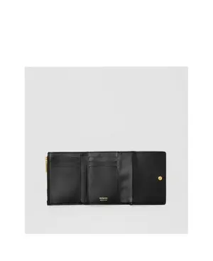 Burberry Logo Plaque Quilted Wallet