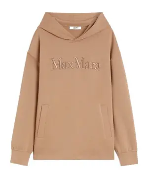 Max Mara Logo Embroidered Relaxed Hoodie