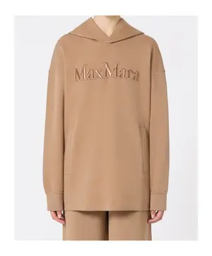 Max Mara Logo Embroidered Relaxed Hoodie