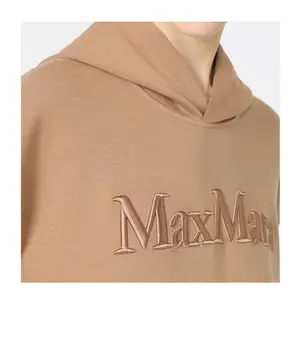 Max Mara Logo Embroidered Relaxed Hoodie
