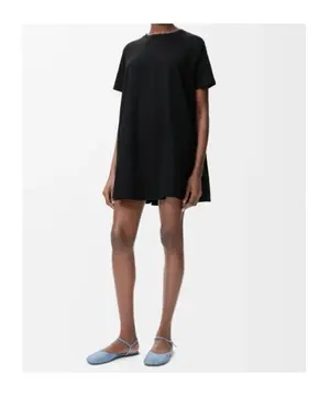 Loewe Short Sleeve Crewneck Dress