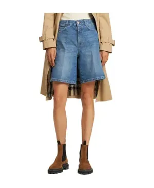 Stella McCartney Logo Denim Shorts