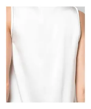 Brunello Cucinelli Embellished Satin Tank Top - White