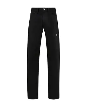 Moncler X Fragment Hiroshi Fujiwara Logo Embroidered Denim Pants