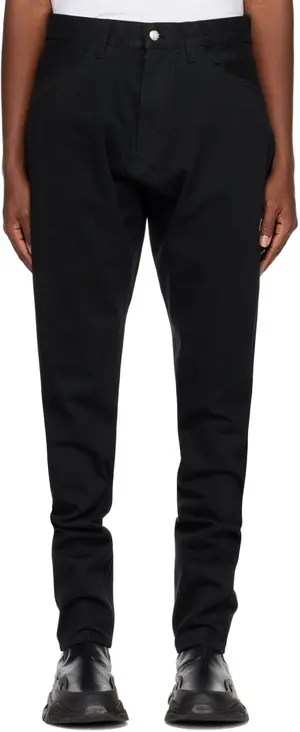 Moncler X Fragment Hiroshi Fujiwara Logo Embroidered Denim Pants