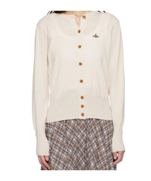 VIVIENNE WESTWOOD Logo Embroidered Buttoned Cardigan