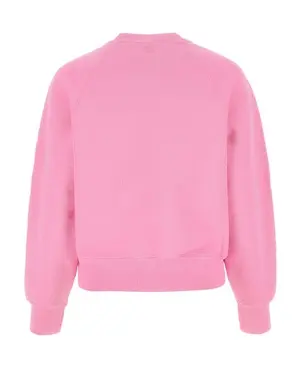 AMI Paris Tonal Logo Organic Cotton Sweatshirt - Pink
