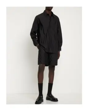 Valentino Garavani Textured Pleated Long-sleeved Shirt