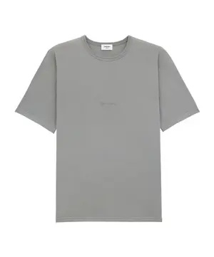 Saint Laurent Logo Embroidered Crewneck T-shirt - No