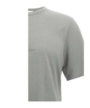 Saint Laurent Logo Embroidered Crewneck T-shirt