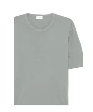 Saint Laurent Logo Embroidered Crewneck T-shirt