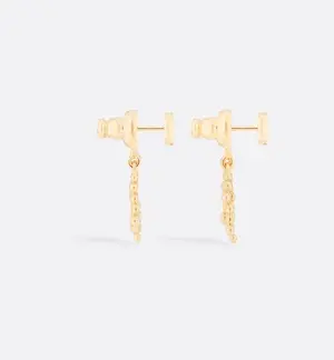 Dior Petit Cd Earrings With Crystals