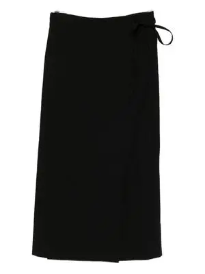 DUNST Maxi Wrap Skirt - Black