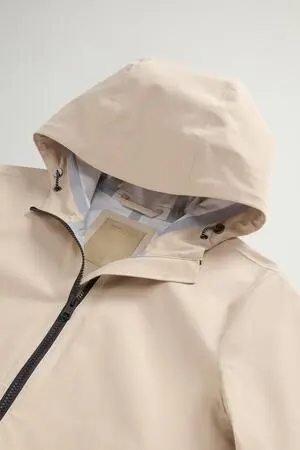 Woolrich Hooded Zip-up Jacket - White Pepper