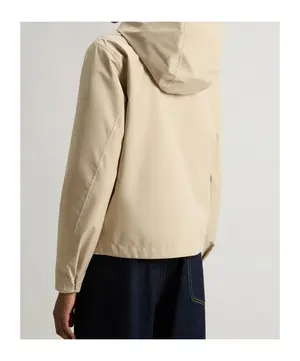 Woolrich Hooded Zip-up Jacket - White Pepper