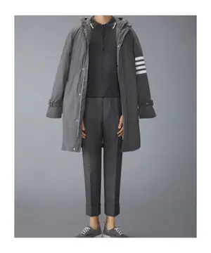 Thom Browne Twill 4-bar Parka