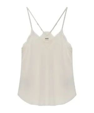 Zadig&Voltaire Zadig & Voltaire Christy V-Neck Lace Top Cream