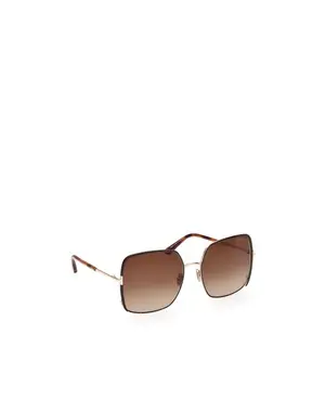 TOM FORD Logo Sunglasses - Brown