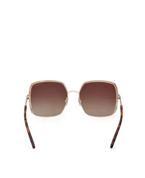 TOM FORD Logo Sunglasses - Brown