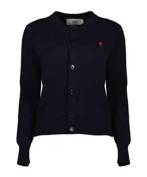 AMI Paris De Coeur Knitted Cardigan