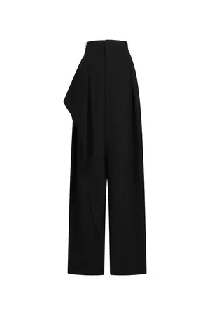 Dior Draped Regular-fit Trousers - Black