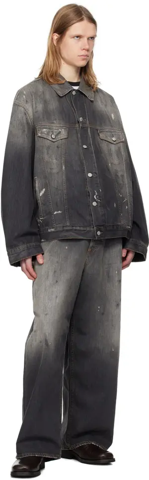 Acne Studios Distressed Denim Button-up Jacket