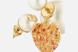 Dior Amour Tribales Earrings With Heart Motif
