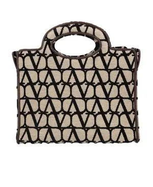 Valentino Garavani La Troisième Toile Iconographe Small Tote Bag - Black