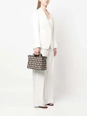 Valentino Garavani La Troisième Toile Iconographe Small Tote Bag - Black