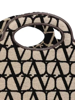 Valentino Garavani La Troisième Toile Iconographe Small Tote Bag - Black