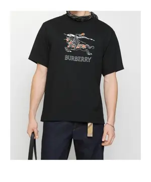Burberry Ekd Sketch Crewneck T-shirt - Black