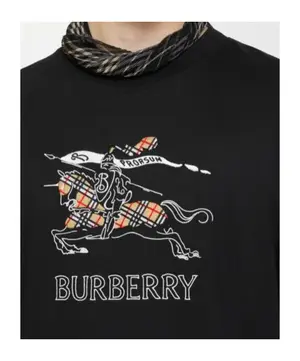 Burberry Ekd Sketch Crewneck T-shirt - Black