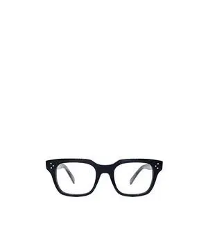 Celine Logo Flat Mirror Eyeglasses - Black