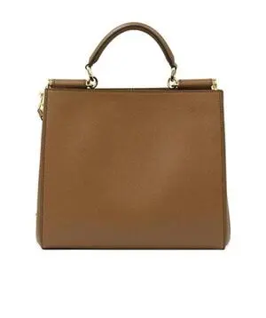 Dolce & Gabbana Logo Detail Handbag - Brown