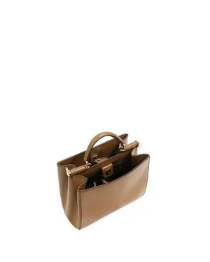 Dolce & Gabbana Logo Detail Handbag - Brown
