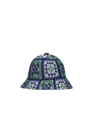 KANGOL Crocheted Logo Bucket Hat - Blue